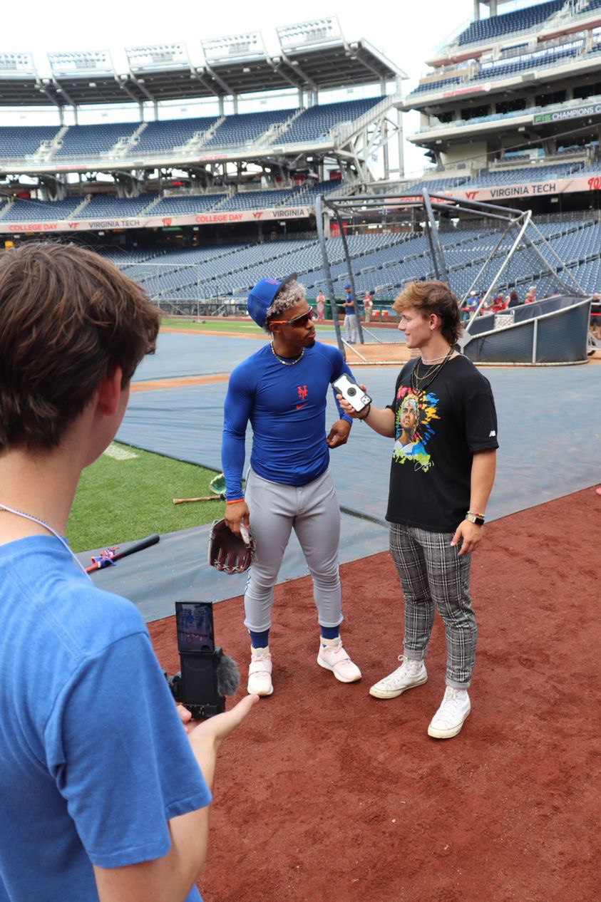 Liam Holland '24 interviews professional baseball players, garners over ...