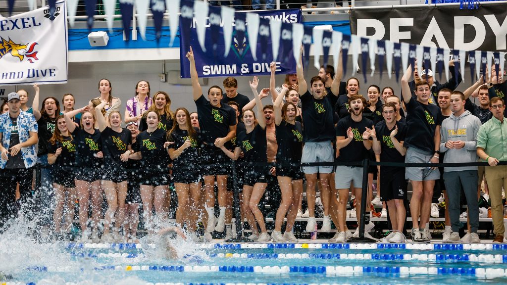 Tribe swim shines in CAA championships after strong women’s showing ...